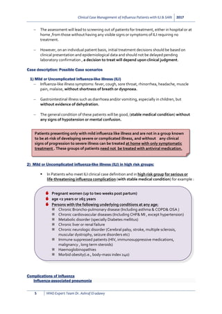 Kuwait Influenza Case Management guidelines for 3nd Flu Workshop 2017 | PDF