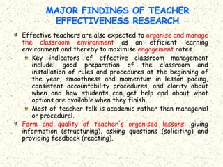 The Impact of quality of teaching on student outcomes: implications for ...