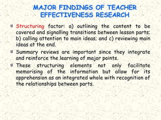 The Impact of quality of teaching on student outcomes: implications for ...