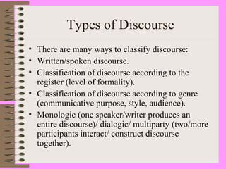 2 l2 spoken&written-discourse | PPT