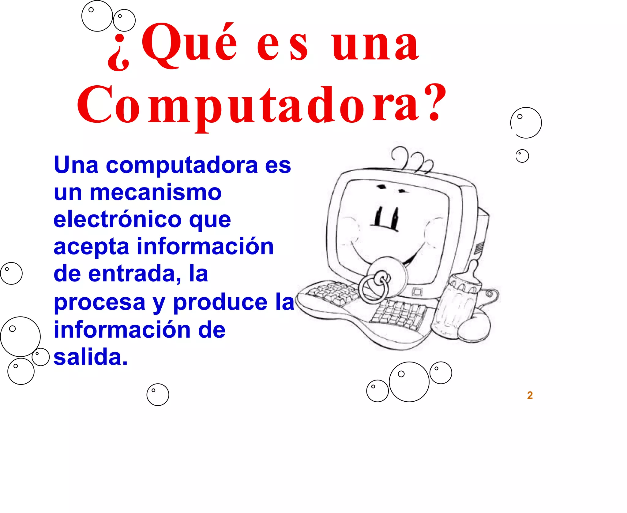 La Computadora y sus Partes | PPTX | Computing | Technology & Computing