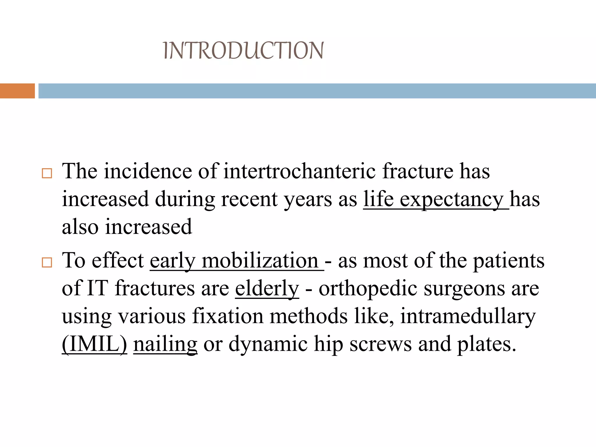 Outcome of intertrochanteric fractures treated by intramedullary nail ...