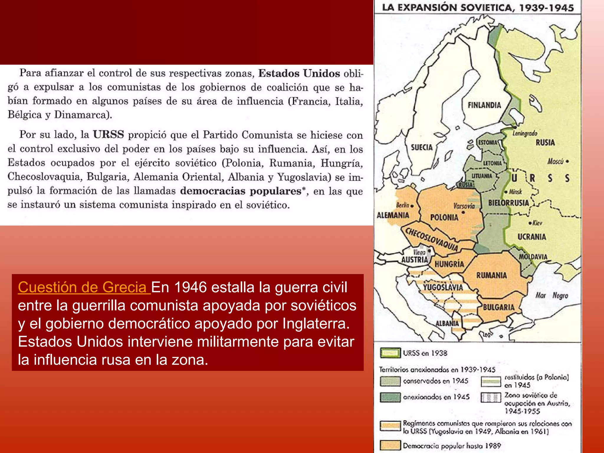 La guerra fría y la coexistencia pacífica (1945-1990) | PPT