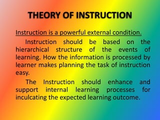 gagne's learning hierarchy and instruction | PPT