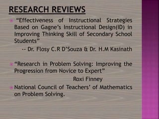 gagne's learning hierarchy and instruction | PPTX
