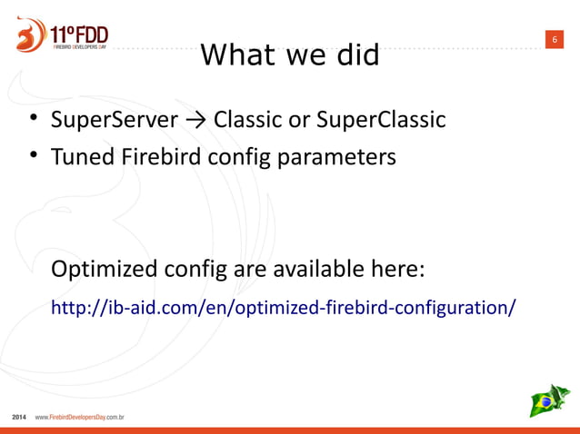 Life with big Firebird databases | PPT