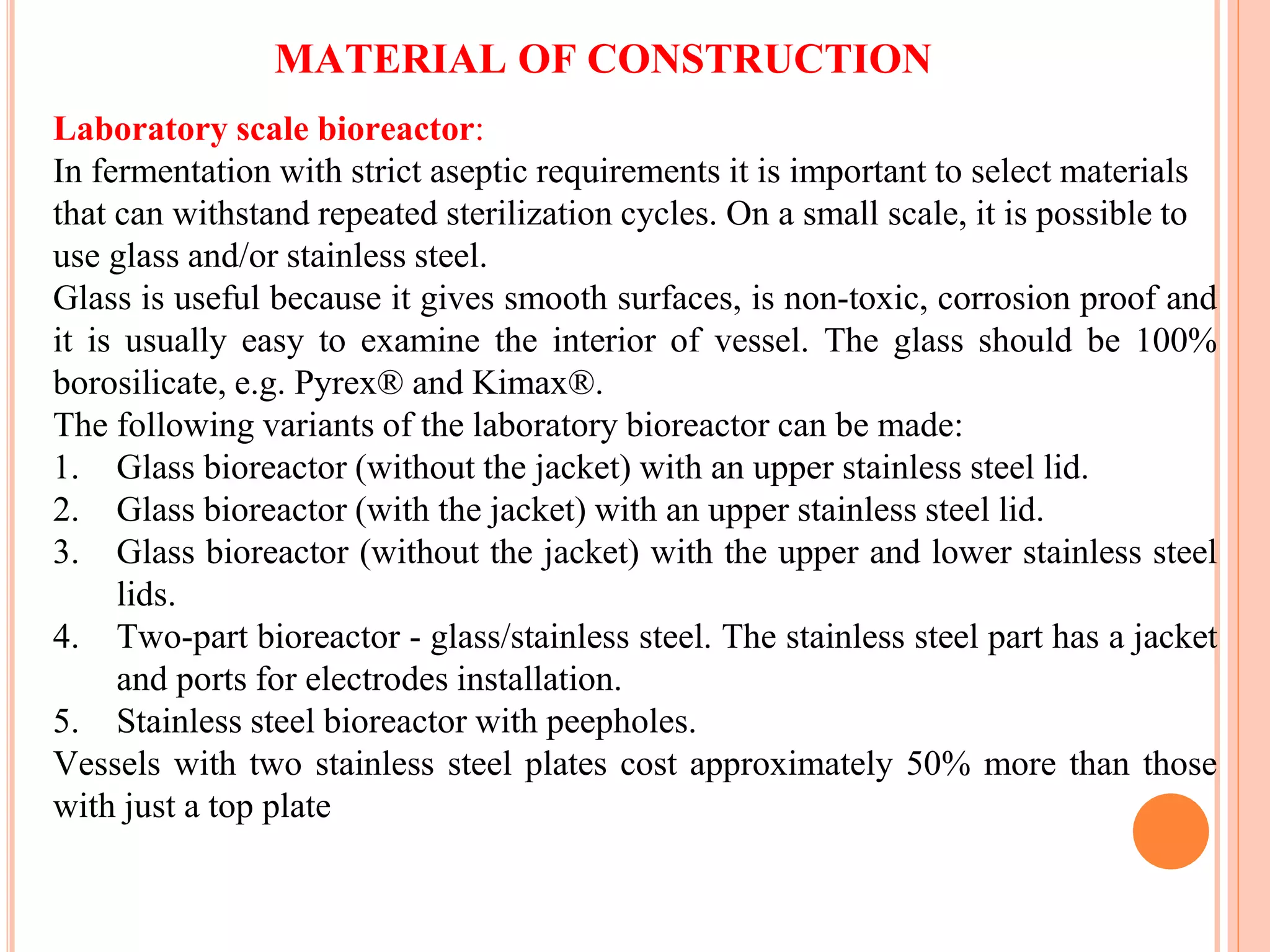large scale production fermenter | PPTX