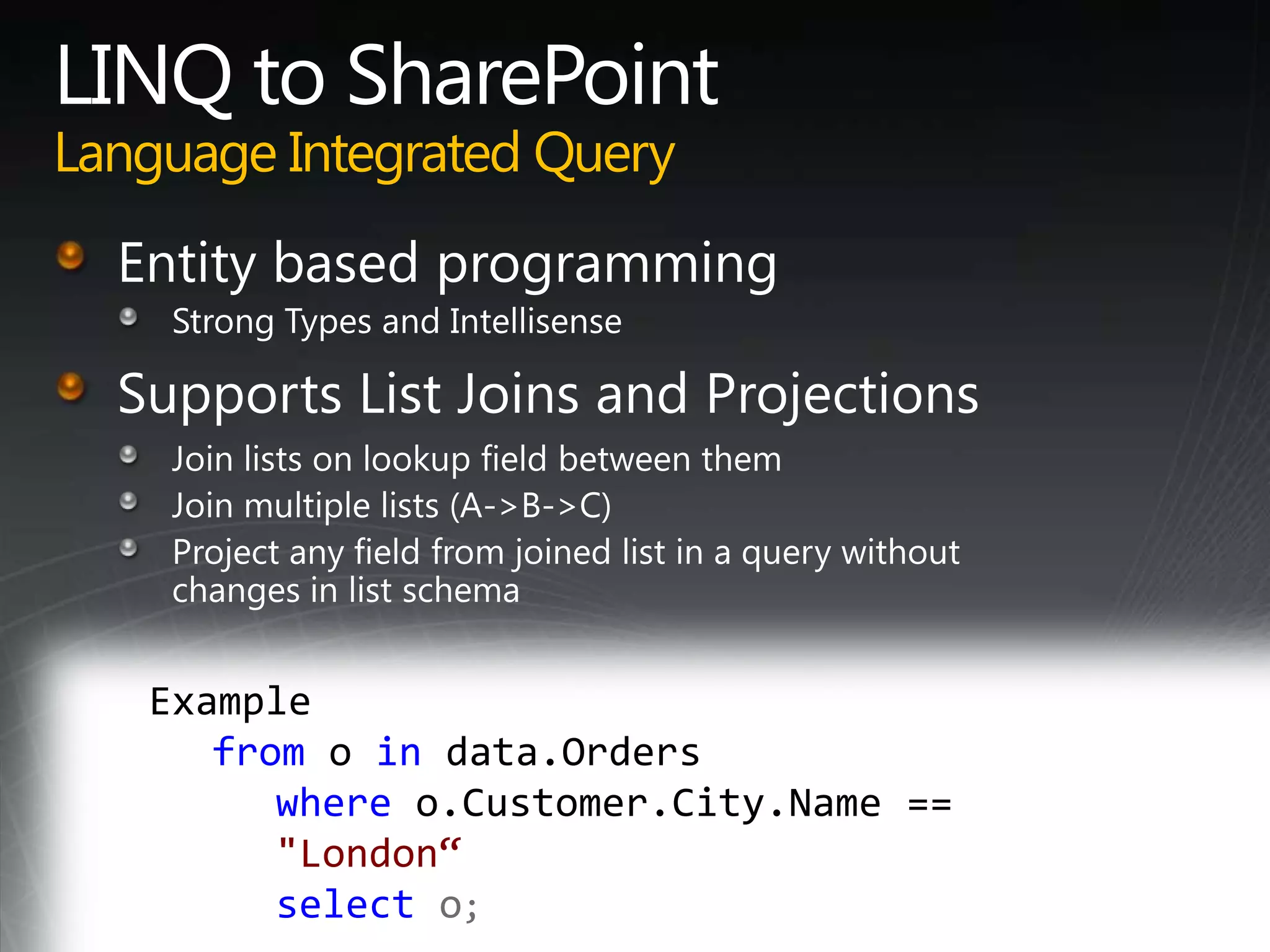SharePoint 2010 developer overview (in Visual Studio 2010) | PPT