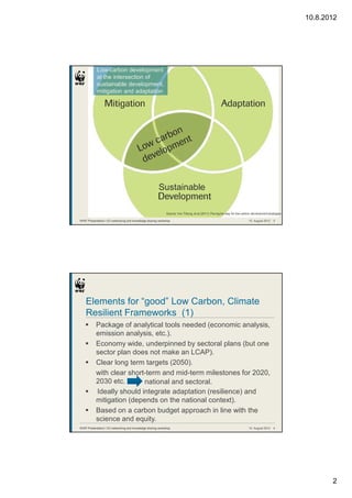 Low Carbon Development Strategies - Setting the frame for NAMA planning ...