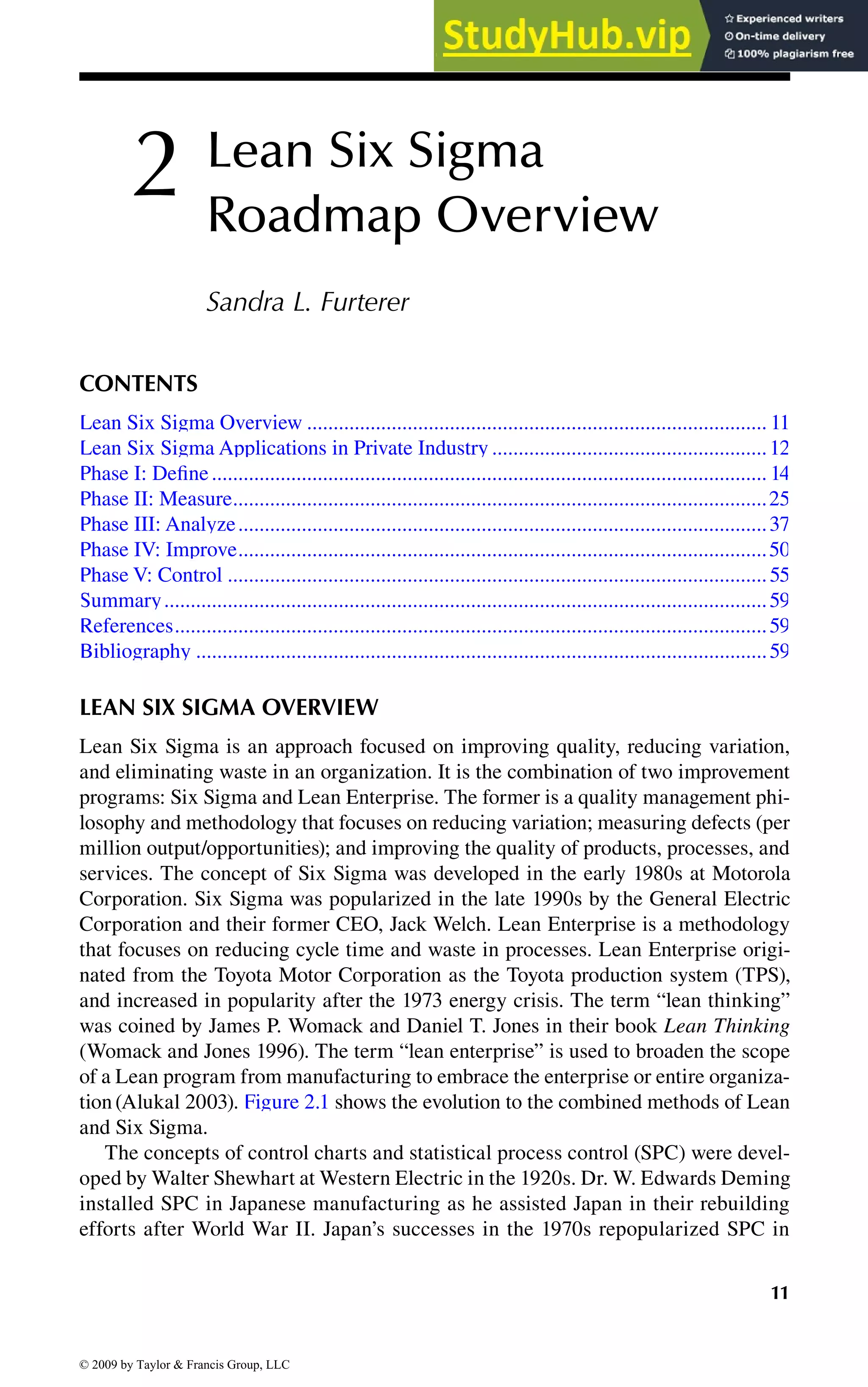 2 Lean Six Sigma Roadmap Overview | PDF | Mechanical and Industrial ...