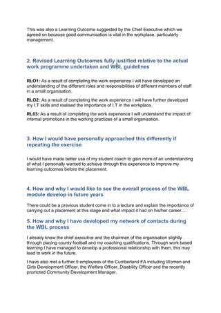 Learning Agreement & Process Review | DOCX | Resume Writing and Advice | Job Search