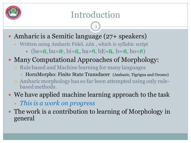 Learning Morphological Rules for Amharic Verbs Using Inductive Logic Programming | PDF