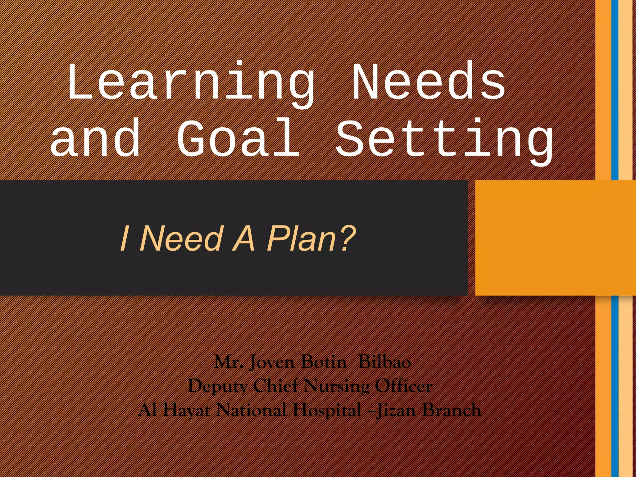 Preceptorship,-Learning needs | PPT