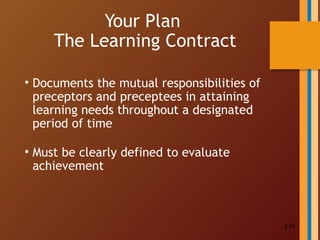 Preceptorship,-Learning needs | PPT