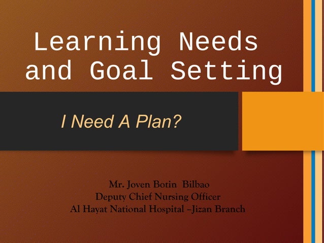 Preceptorship,-Learning needs | PPT