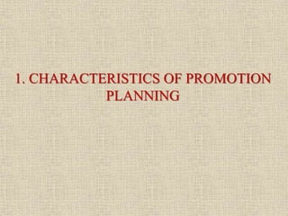 Planning a promotion | PPTX