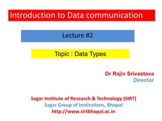 Data Communication & Computer Networks : Data Types | PDF