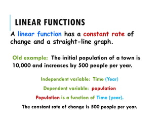 Lecture Linear Function businness students | PPT