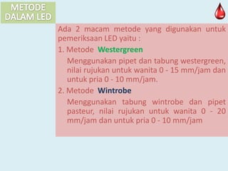 LED (Laju Endap Darah) | PPTX