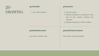 Lesson 2 - Drawing Objects | PDF