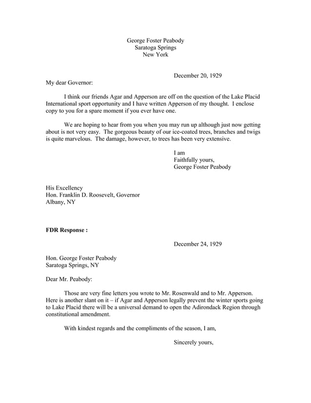 2 letters peabody & fdr | PDF