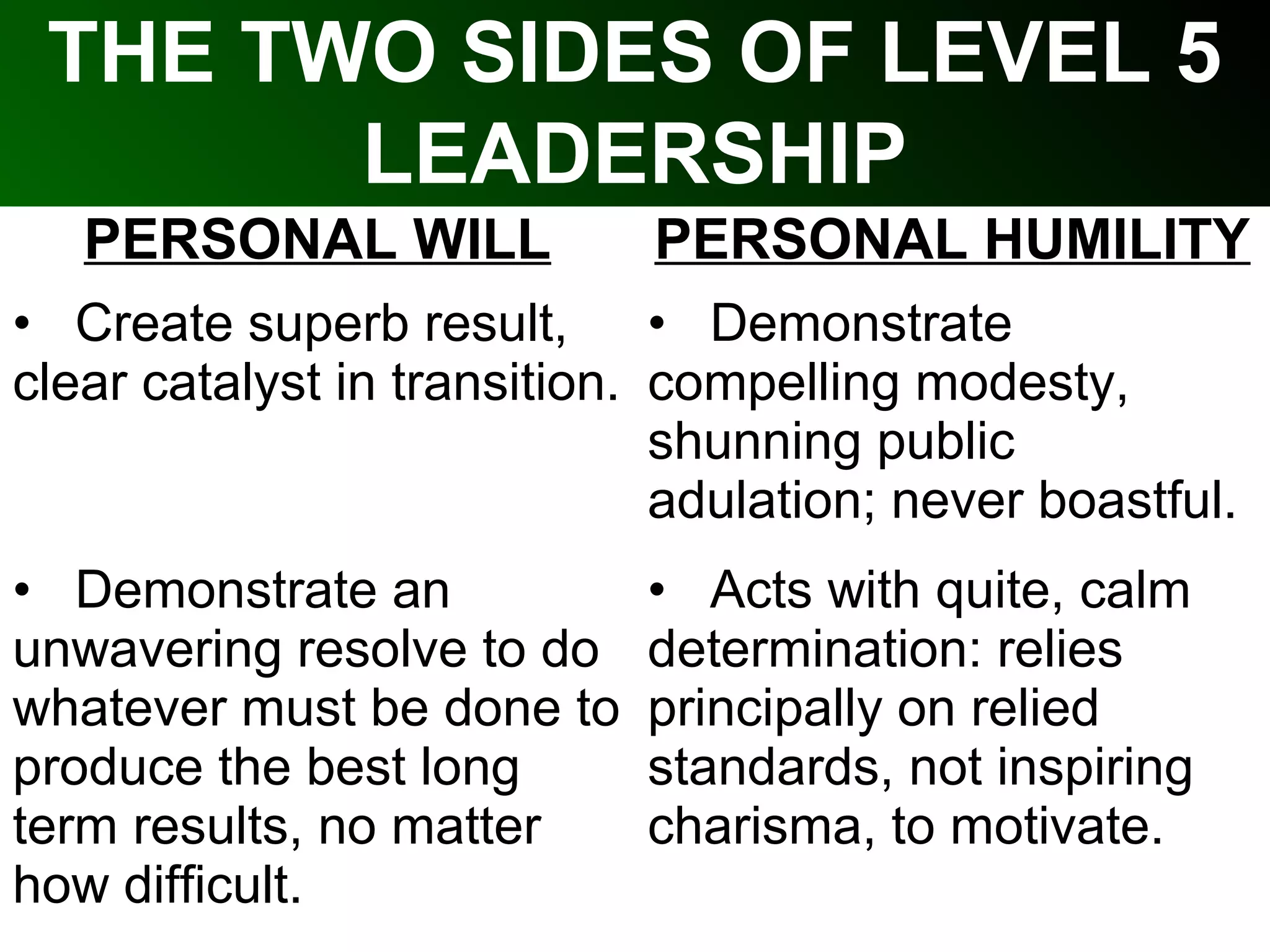 2 level 5 leadership | PPT