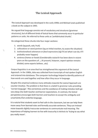 2 lexical approach activity | PDF