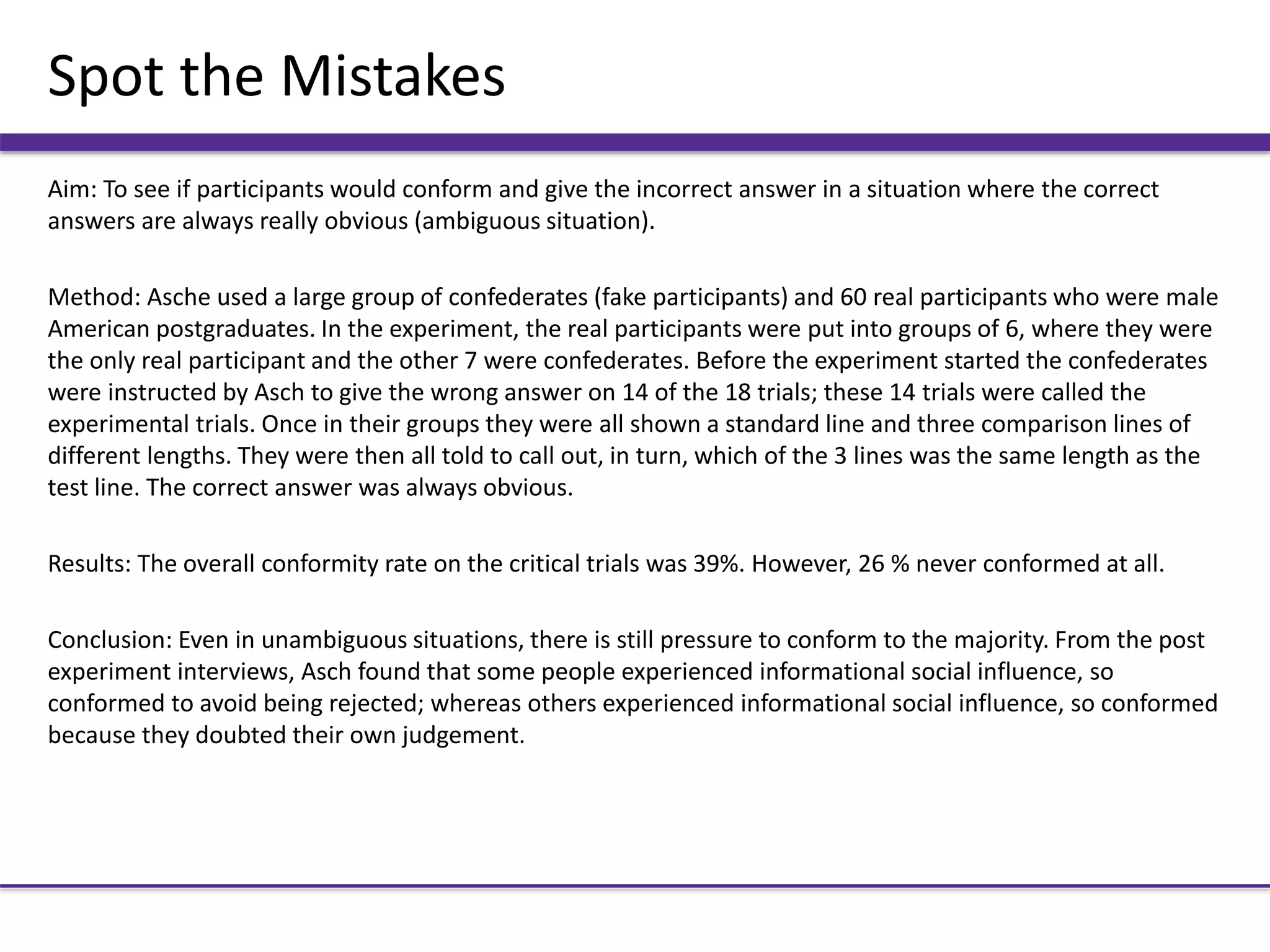 03 evaluating research examining conformity pp | PPTX