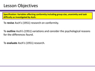 03 evaluating research examining conformity pp | PPTX