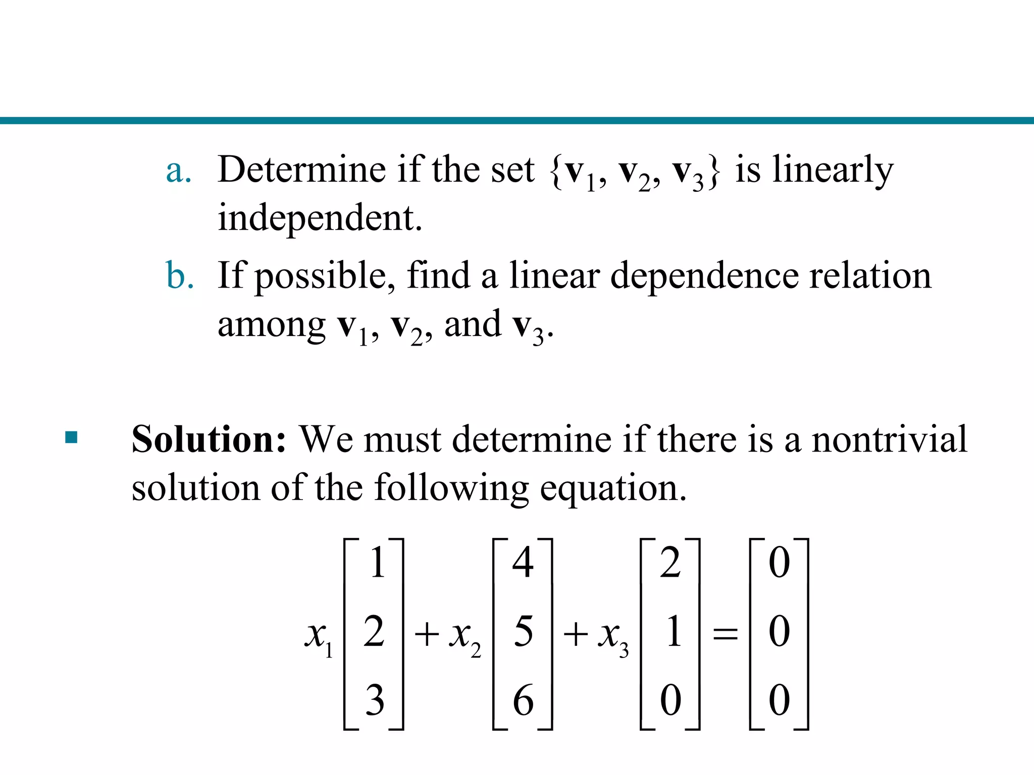 2 linear independence | PDF