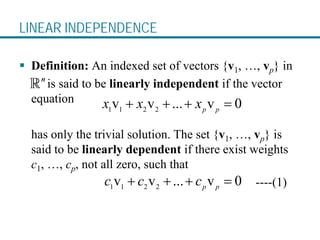 2 linear independence | PDF