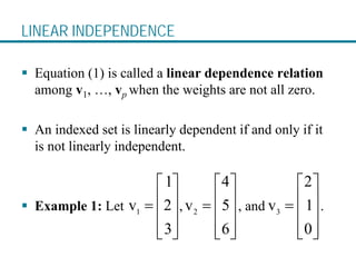 2 linear independence | PDF