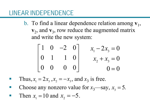 2 linear independence | PDF | Physics | Science