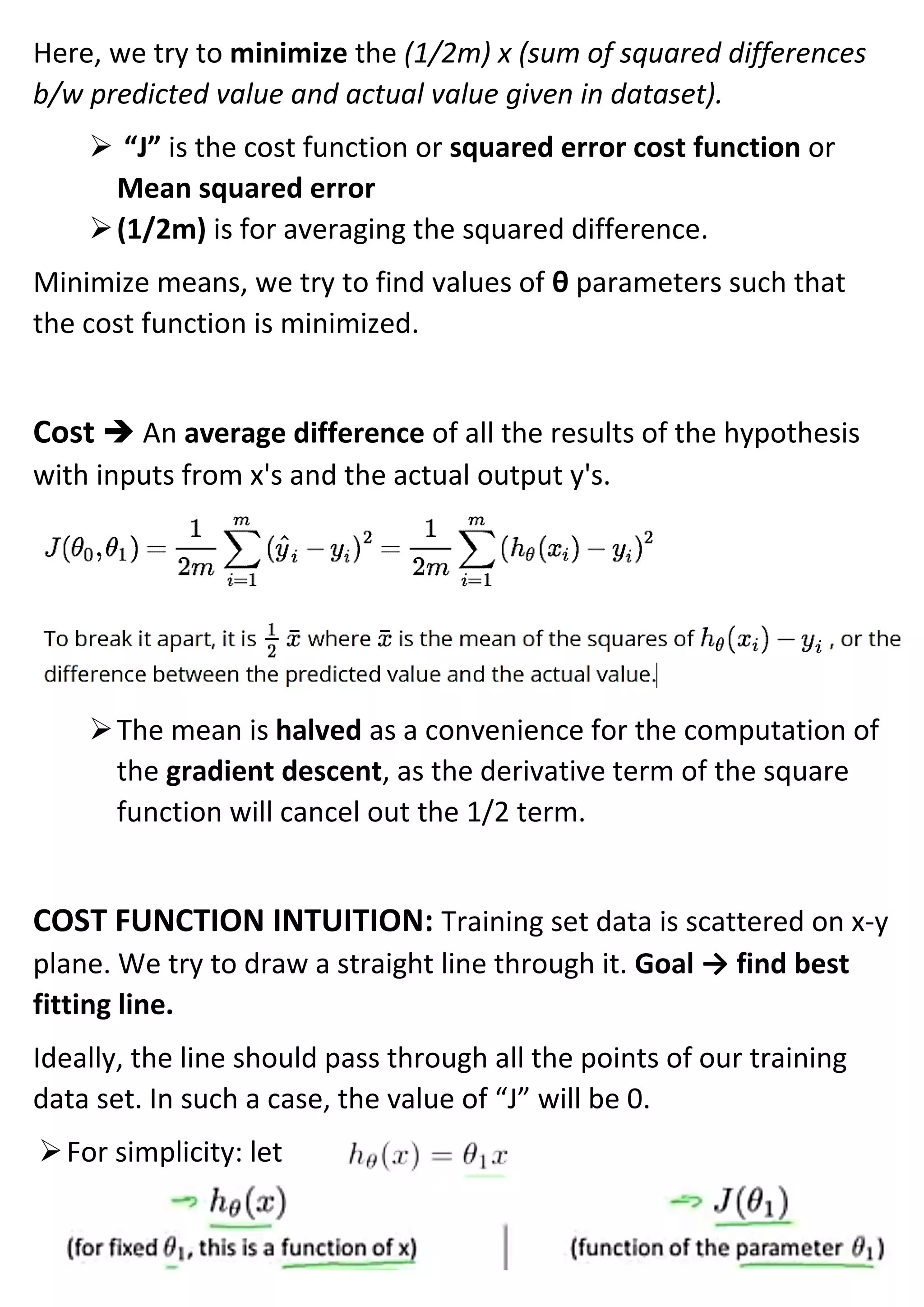 2 linear regression with one variable | PDF | Science