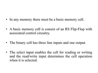 2)linear select memory organization | PPT
