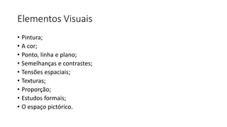 linguagem pictórica: elementos visuais | PPTX
