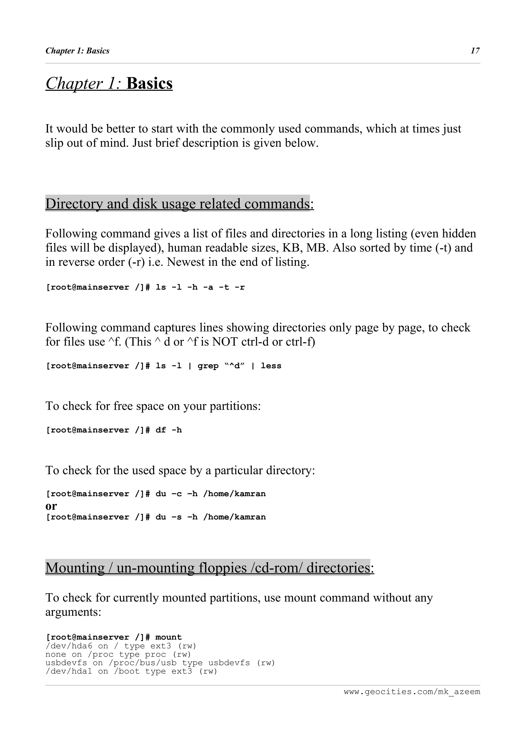 Linux Pocket Guide Command Pdf Operating Systems Computer