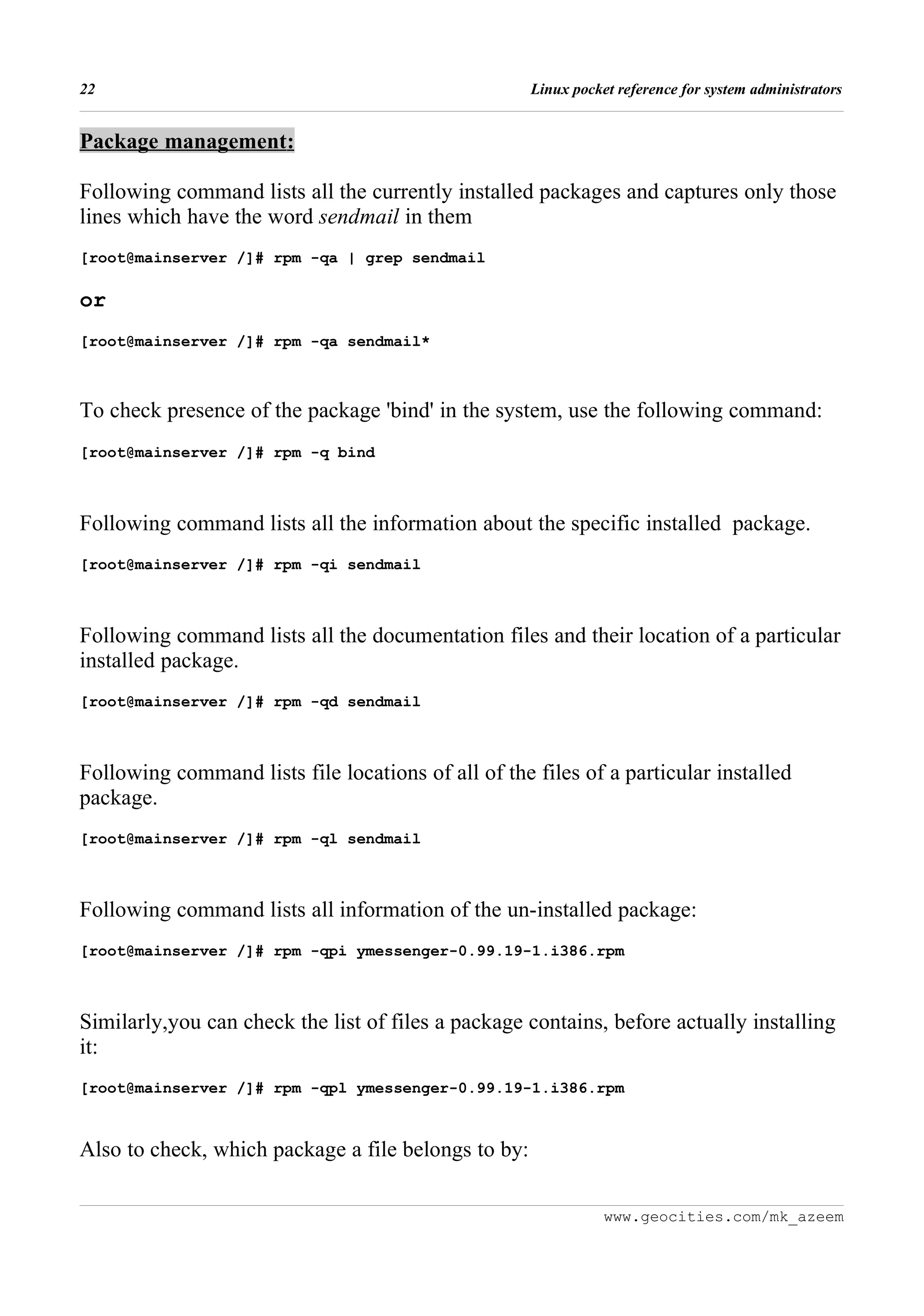 linux pocket guide+ command | PDF | Operating Systems | Computer ...