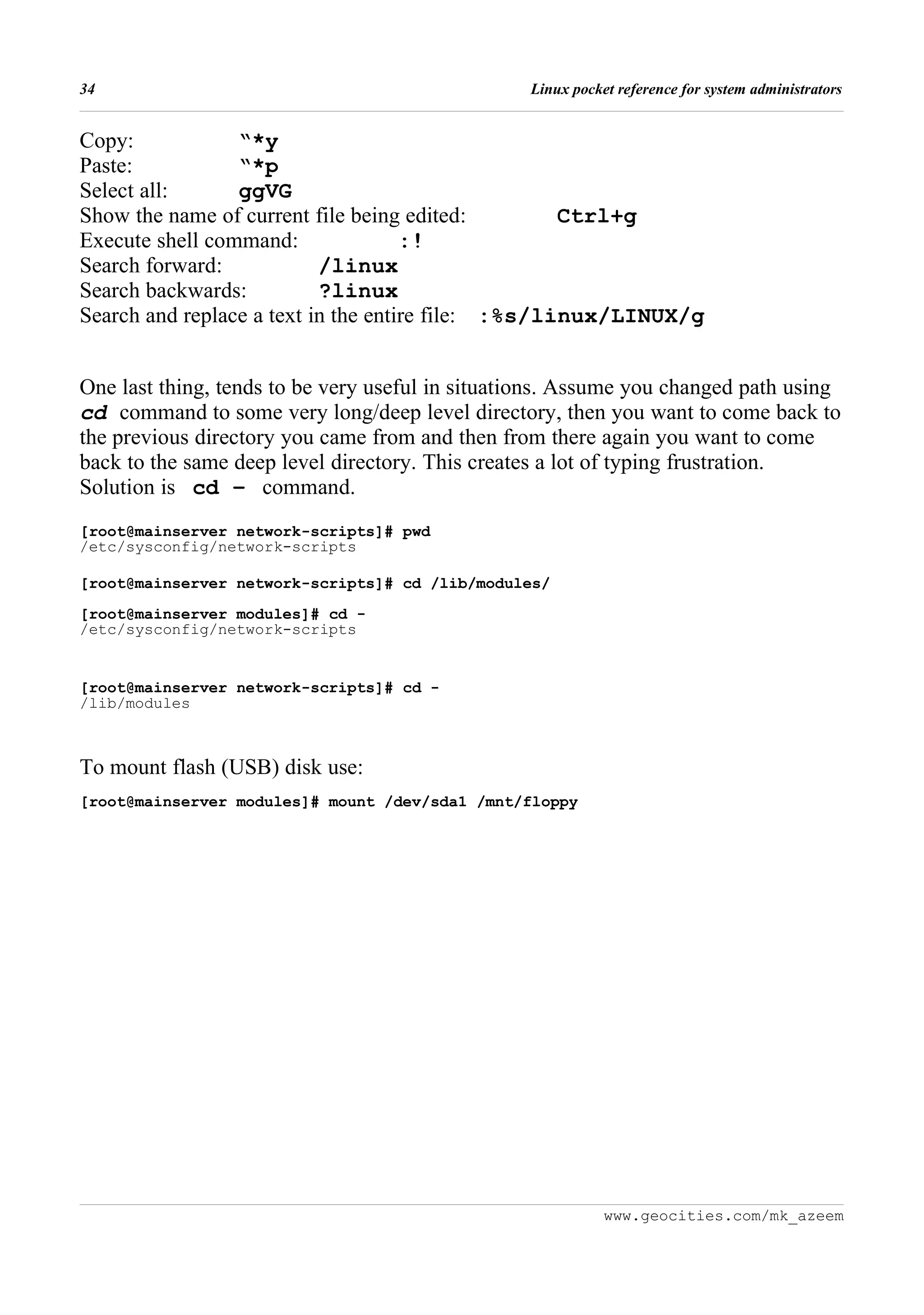linux pocket guide+ command | PDF | Operating Systems | Computer ...