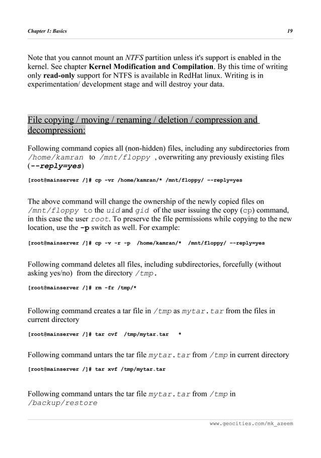 linux pocket guide+ command | PDF | Operating Systems | Computer ...