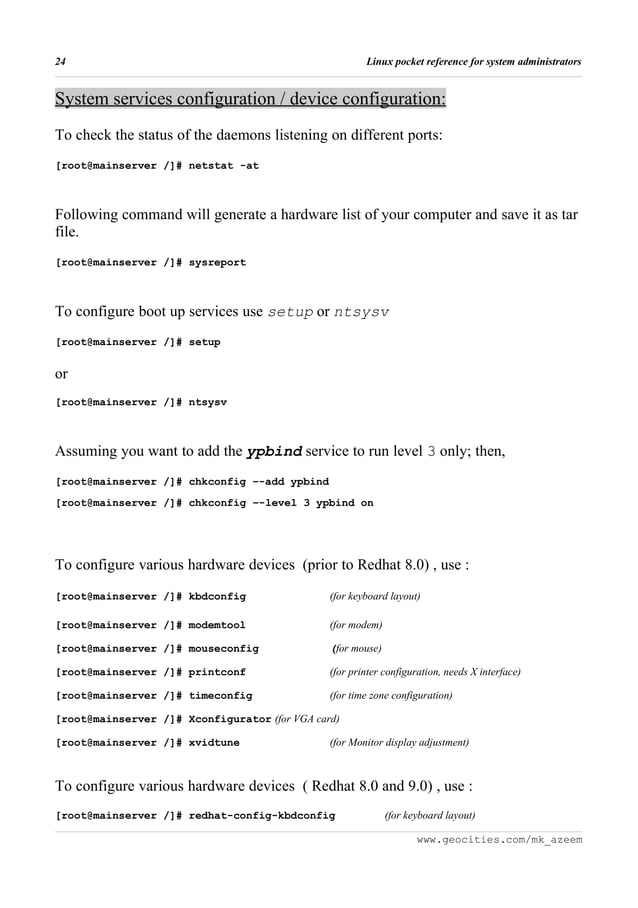 linux pocket guide+ command | PDF | Operating Systems | Computer ...
