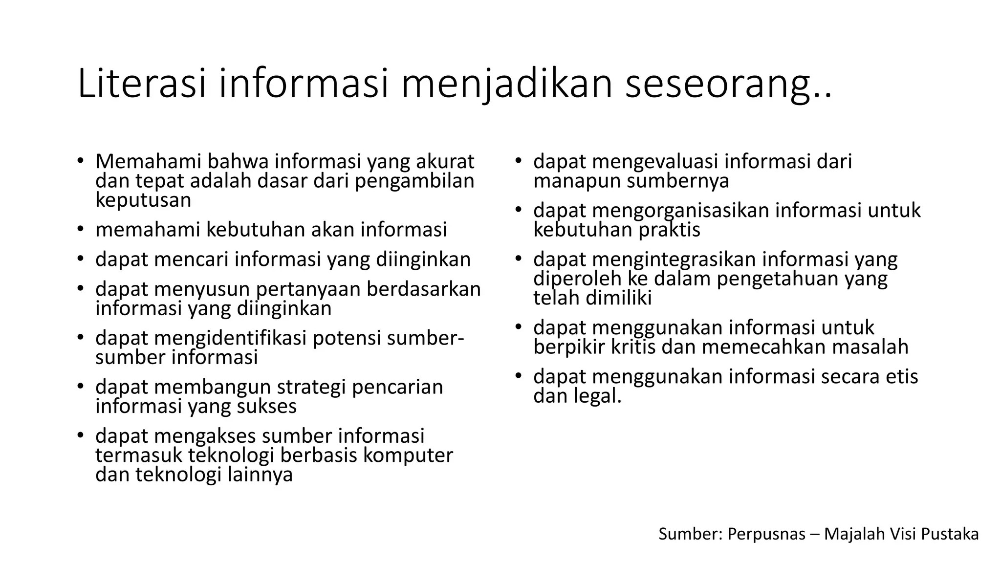 Literasi dan Literasi Teknologi/Informasi | PPTX