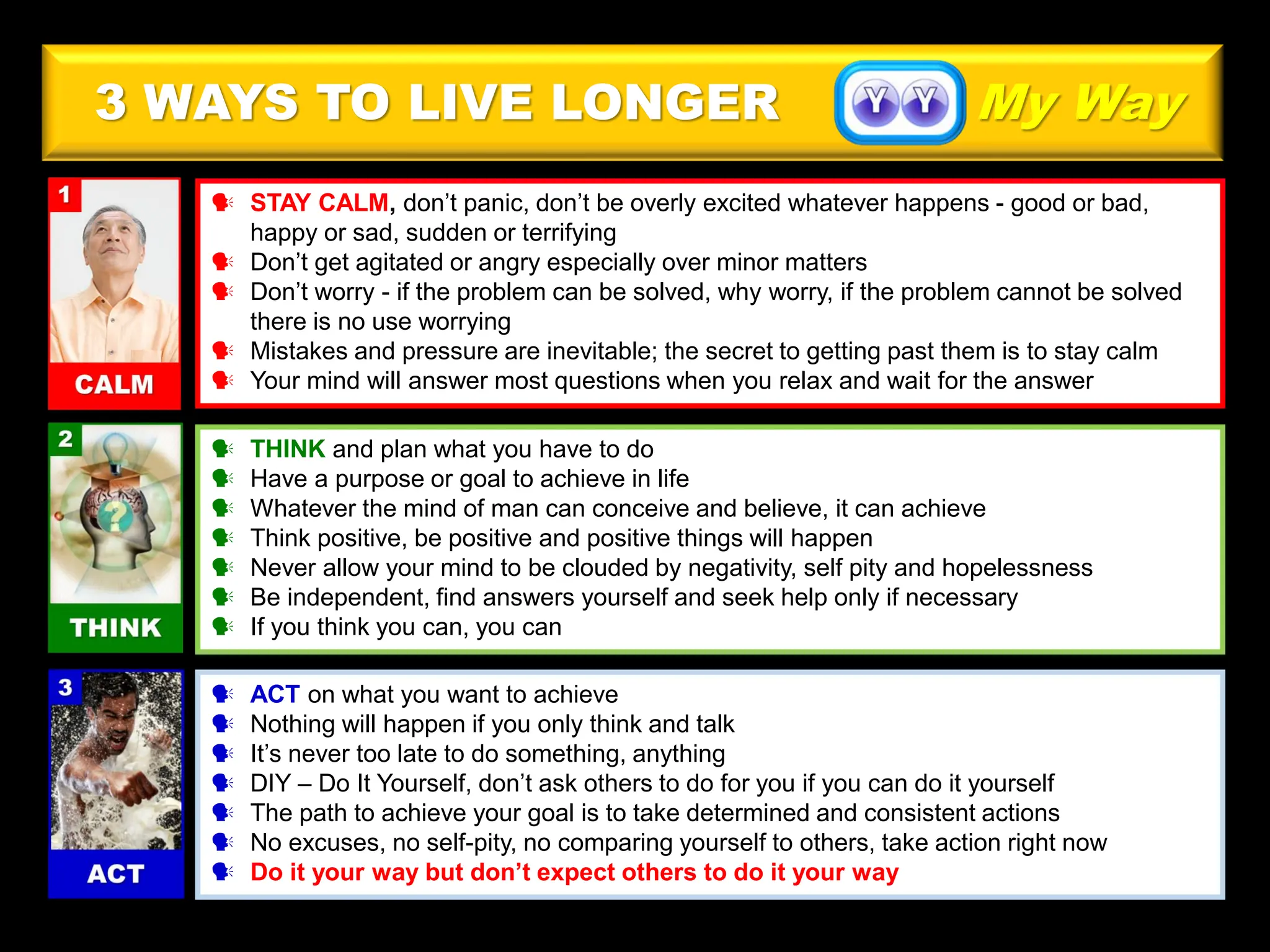 3 Ways to Live Longer | PPT