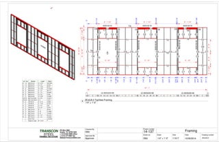 Sample Wall Shop Drawings | PDF
