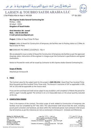 GWac Ar Raas II Solar PV Plant Project . | PDF