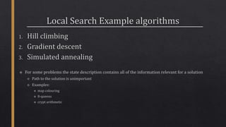2)local search algorithms | PPTX