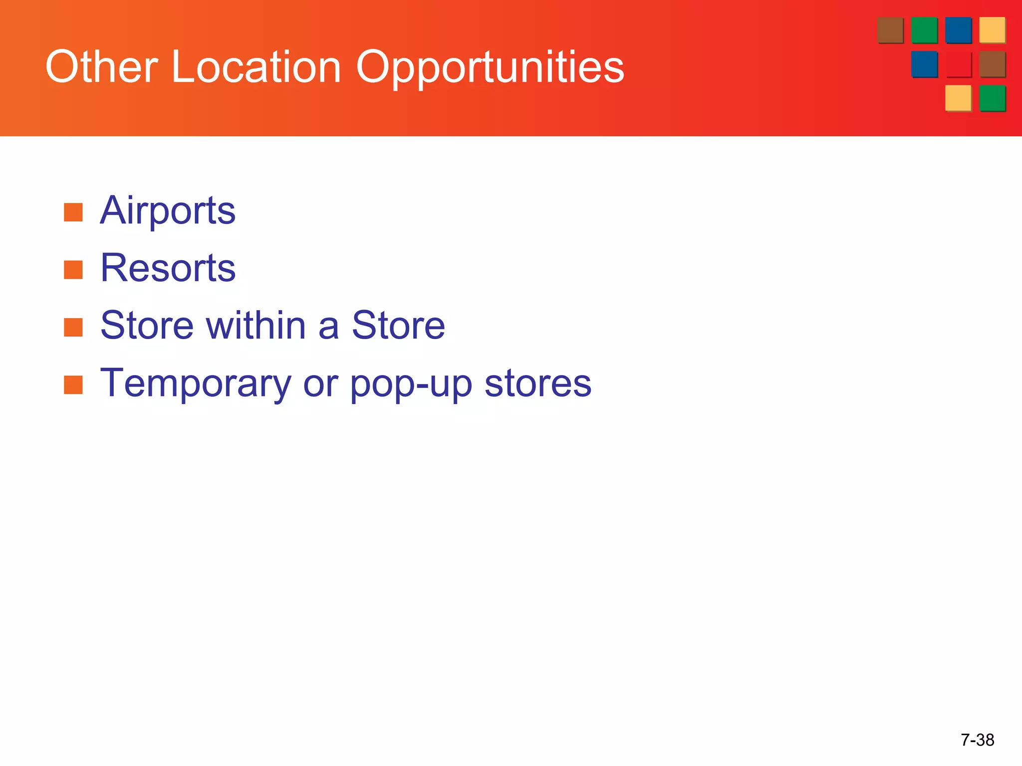 Retail location | PPT
