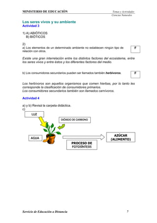 los seres vivos y su ambiente | PDF