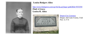 Louisa Rodgers Meek Allen | PDF