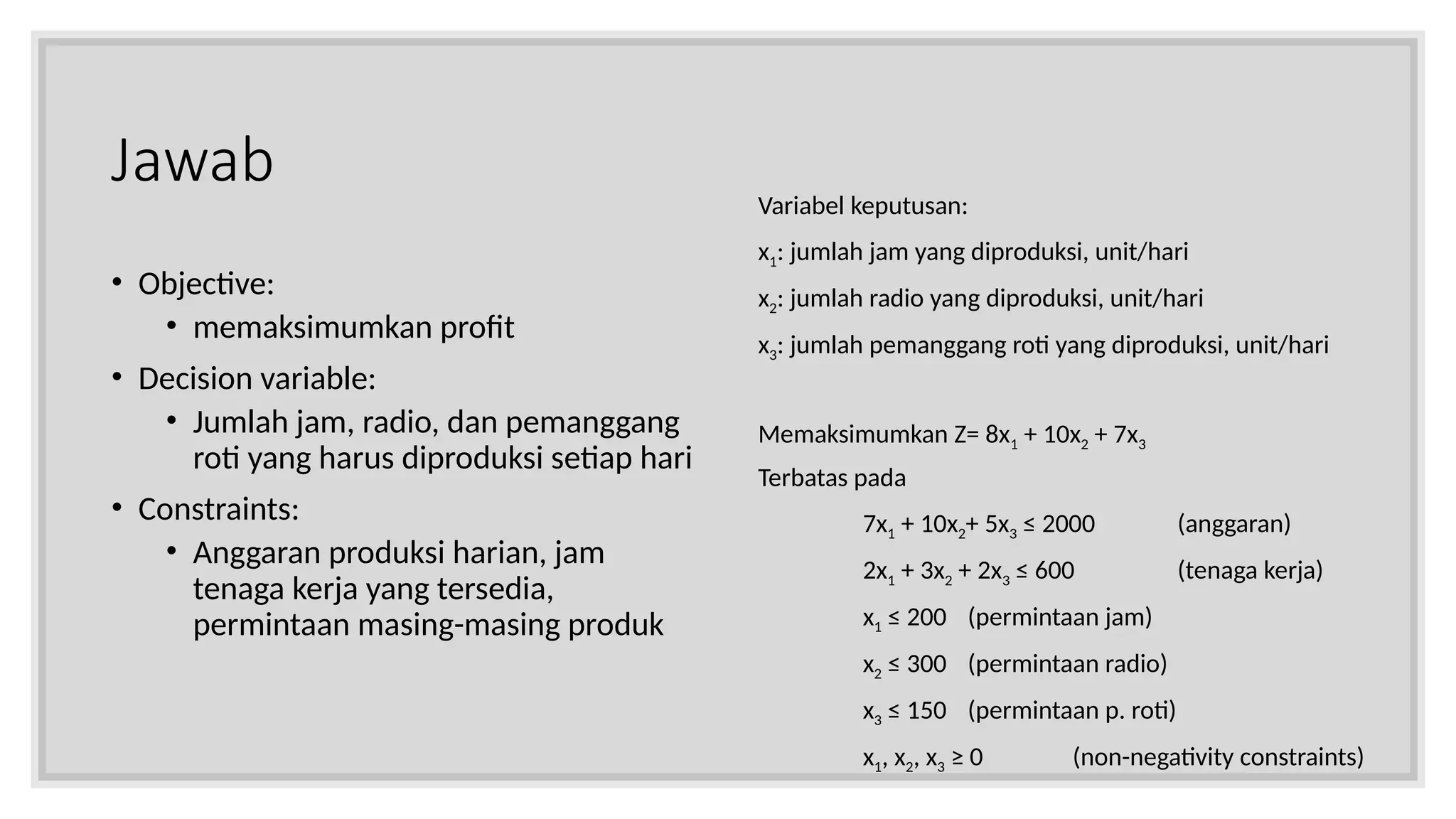 Linear Programming Model Formulation - Introduction | PPTX